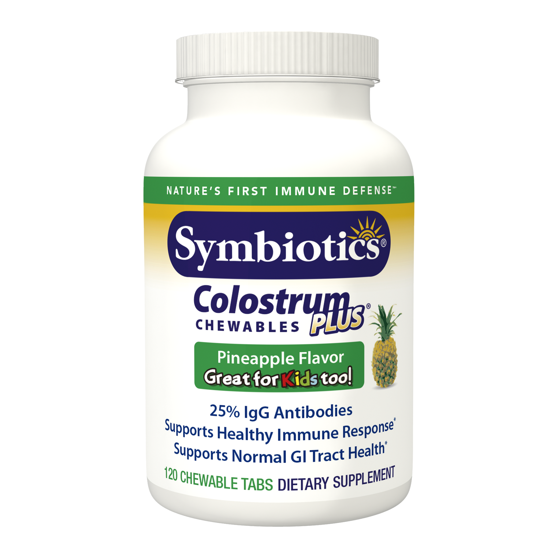 Colostrum Plus Chewables - Pineapple (120 Count) – Naturade