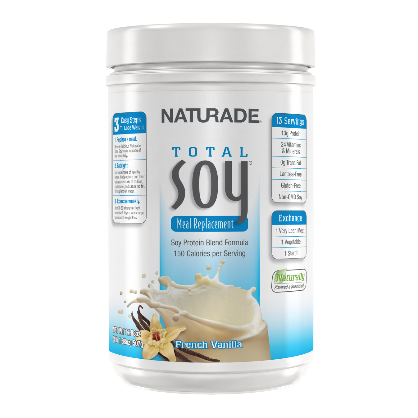 Total Soy All Natural Meal Replacement - French Vanilla (13 Servings ...