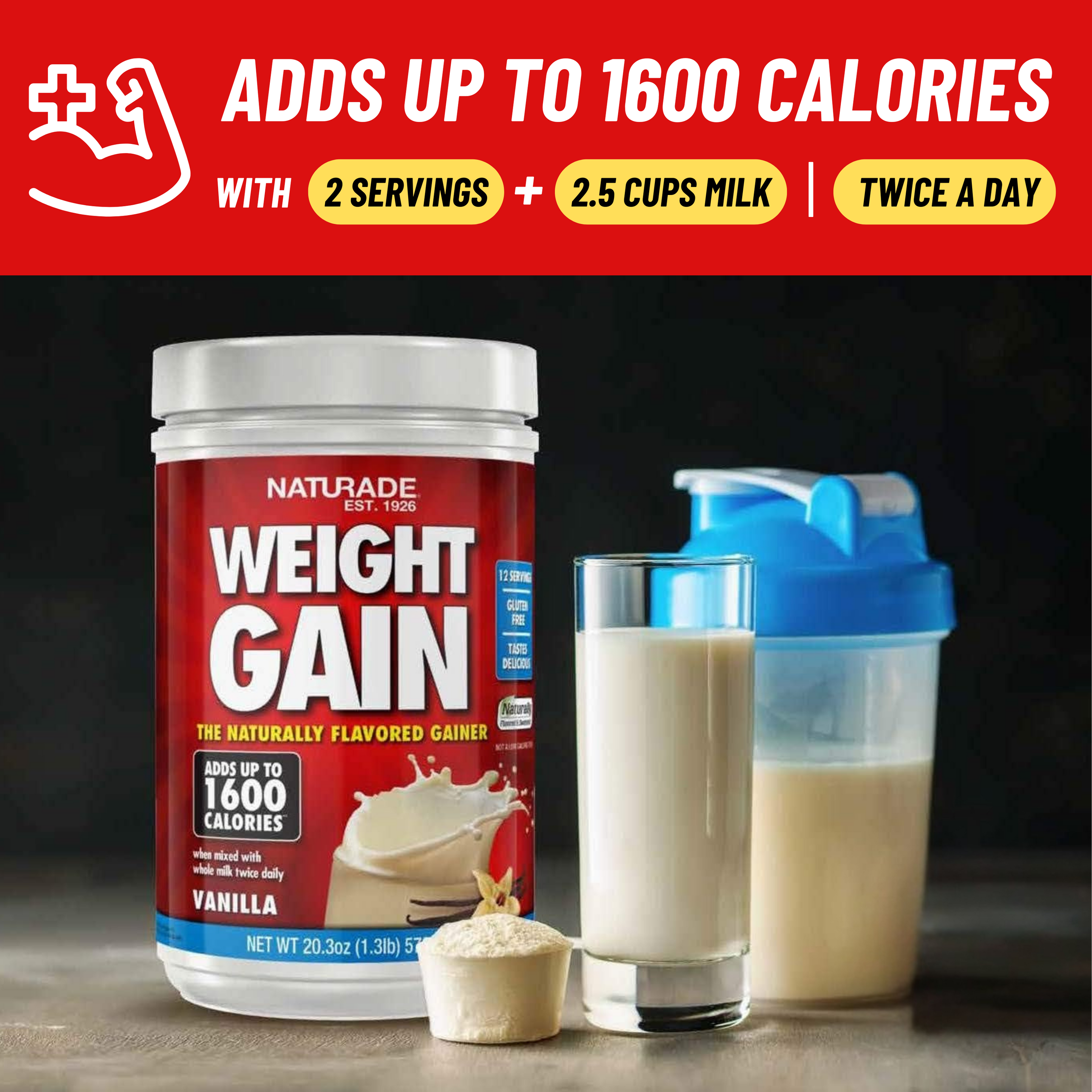 Weight Gain - Vanilla (12 Servings) – Naturade
